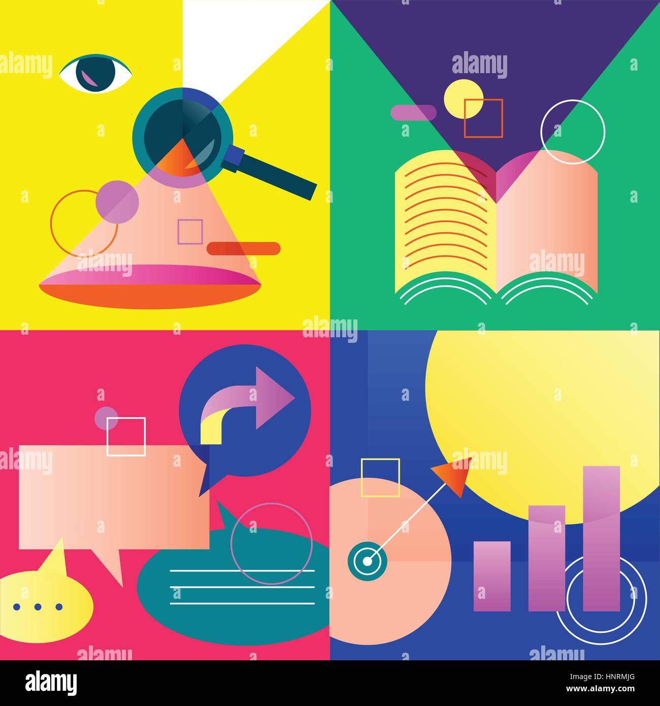 Icon Business Vector Set Colorful Stock Vector Image & Art - Alamy