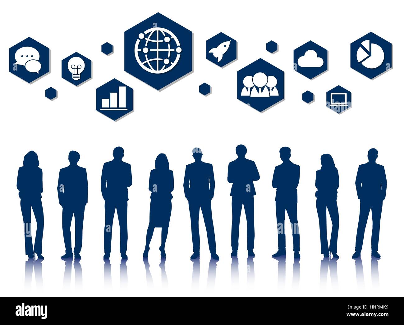 Teamwork business collection Stock Vector Images - Alamy