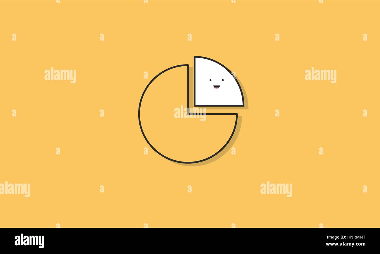 Pie chart flat design Stock Vector Images - Alamy