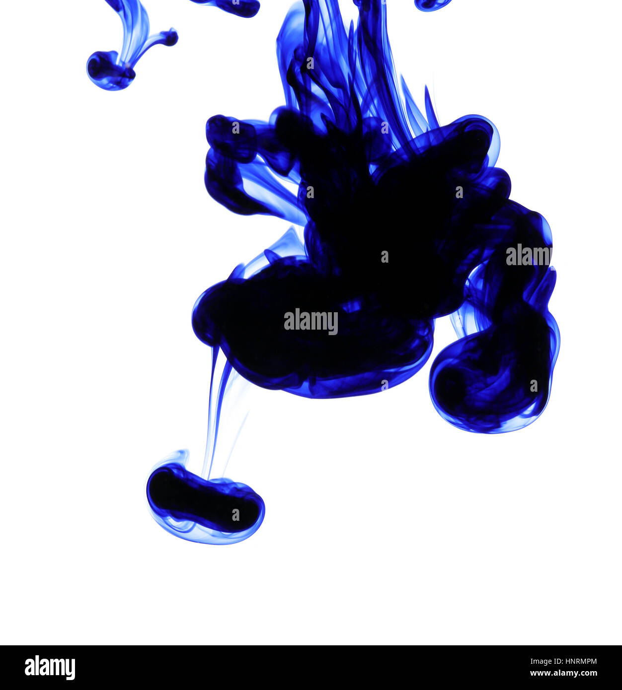 Abstract image of ink flowing in water to make an interesting and ...