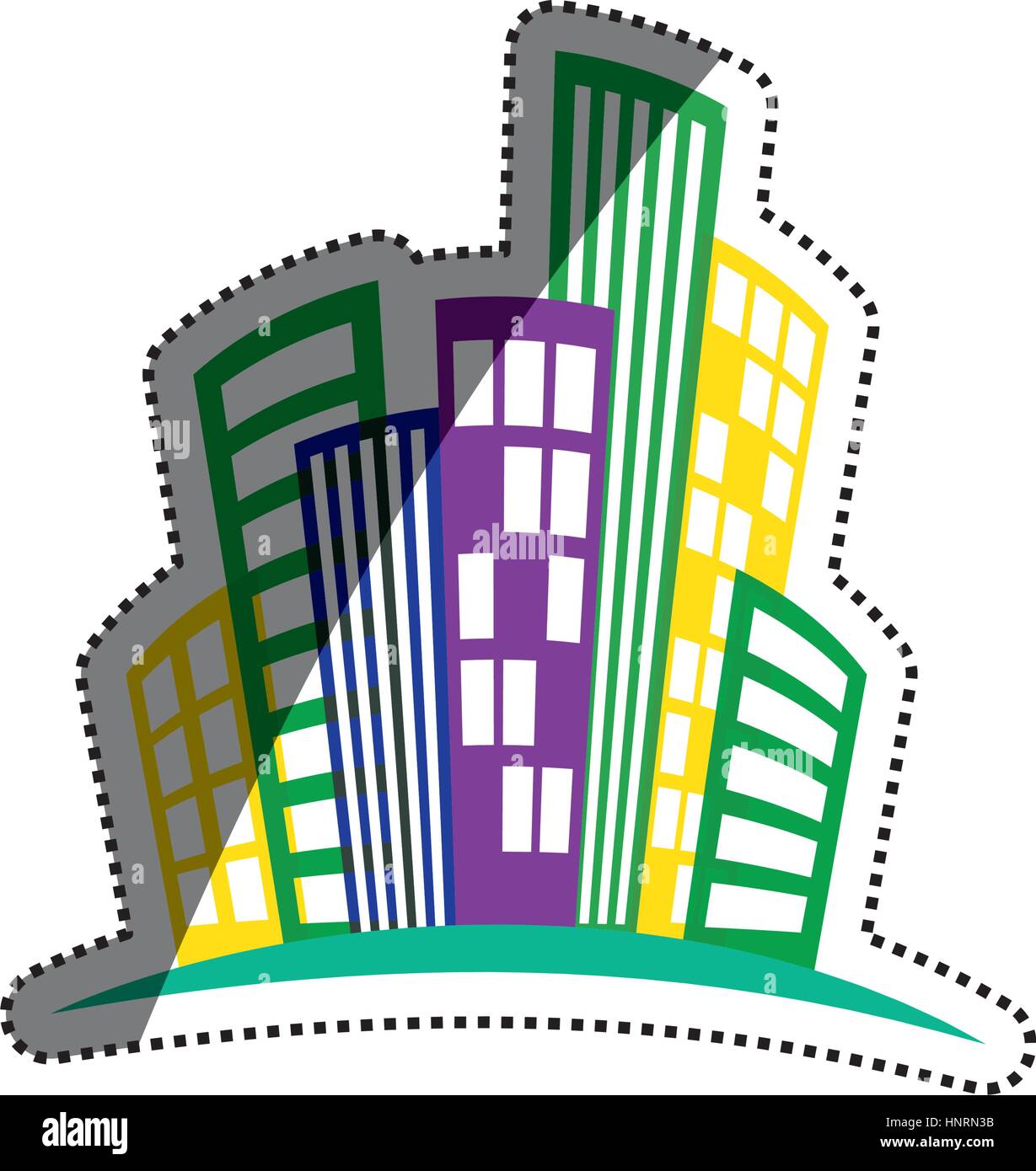city buildings symbol icon vector illustration graphic design Stock ...