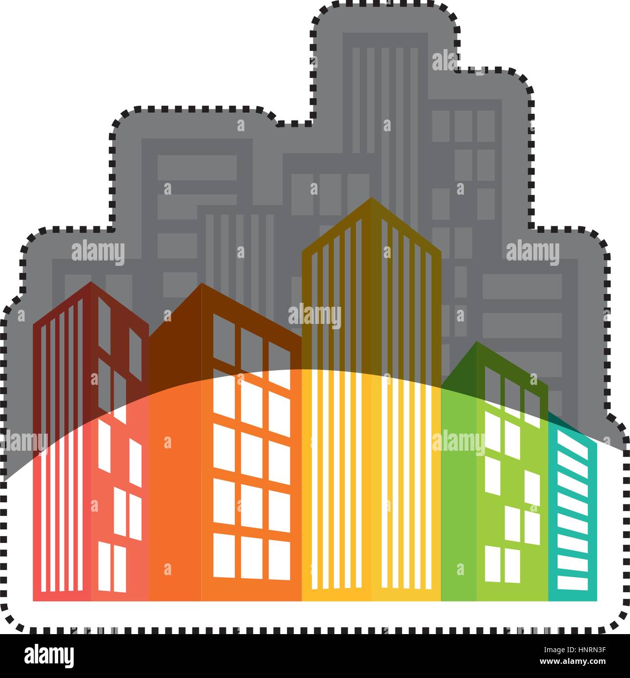 city buildings symbol icon vector illustration graphic design Stock ...