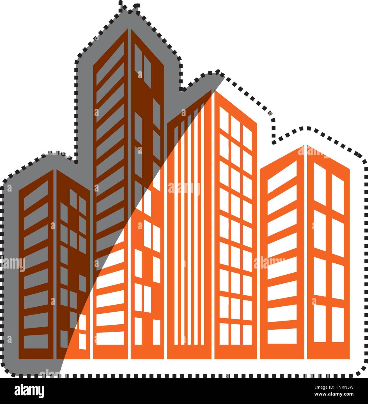 city buildings symbol icon vector illustration graphic design Stock ...