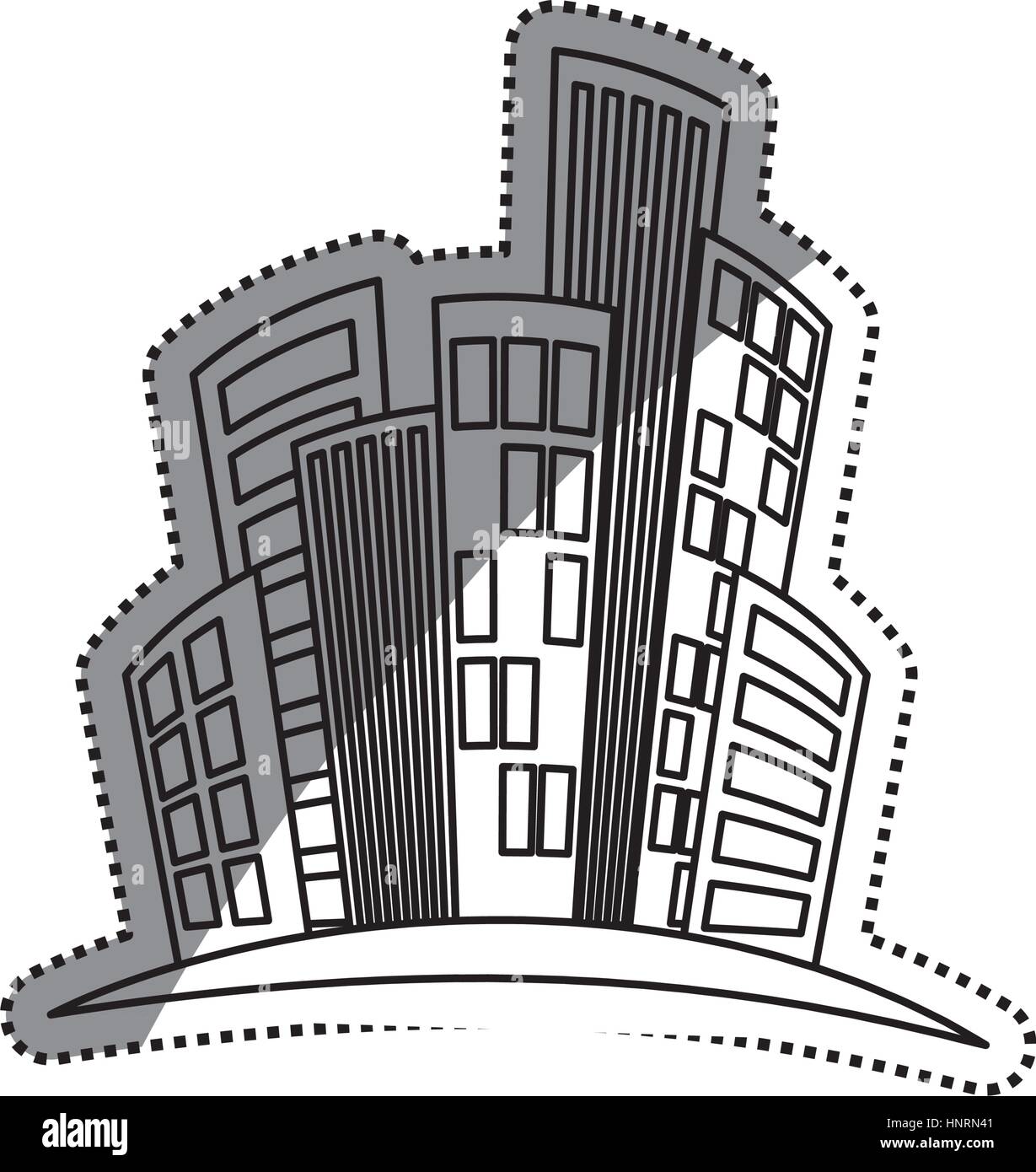 city buildings symbol icon vector illustration graphic design Stock ...