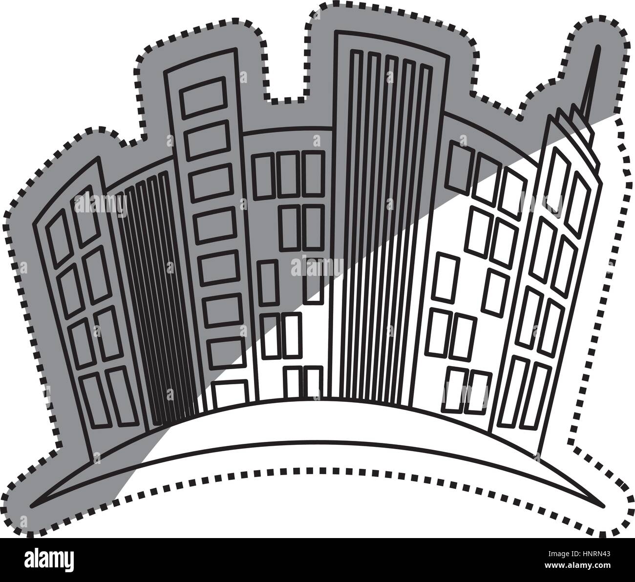 city buildings symbol icon vector illustration graphic design Stock ...