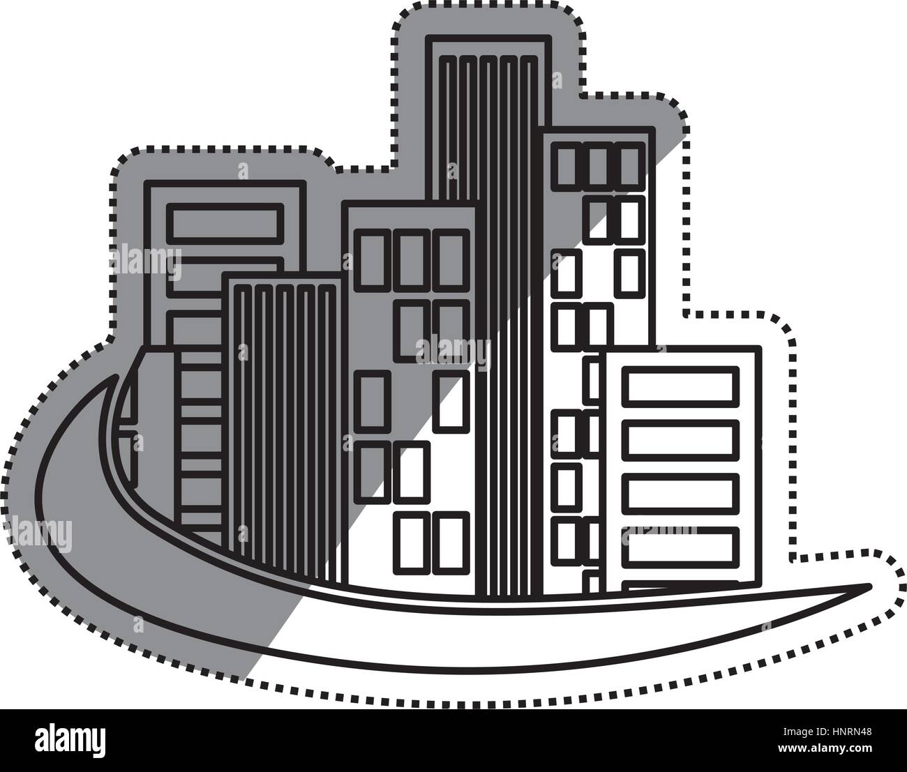 city buildings symbol icon vector illustration graphic design Stock ...