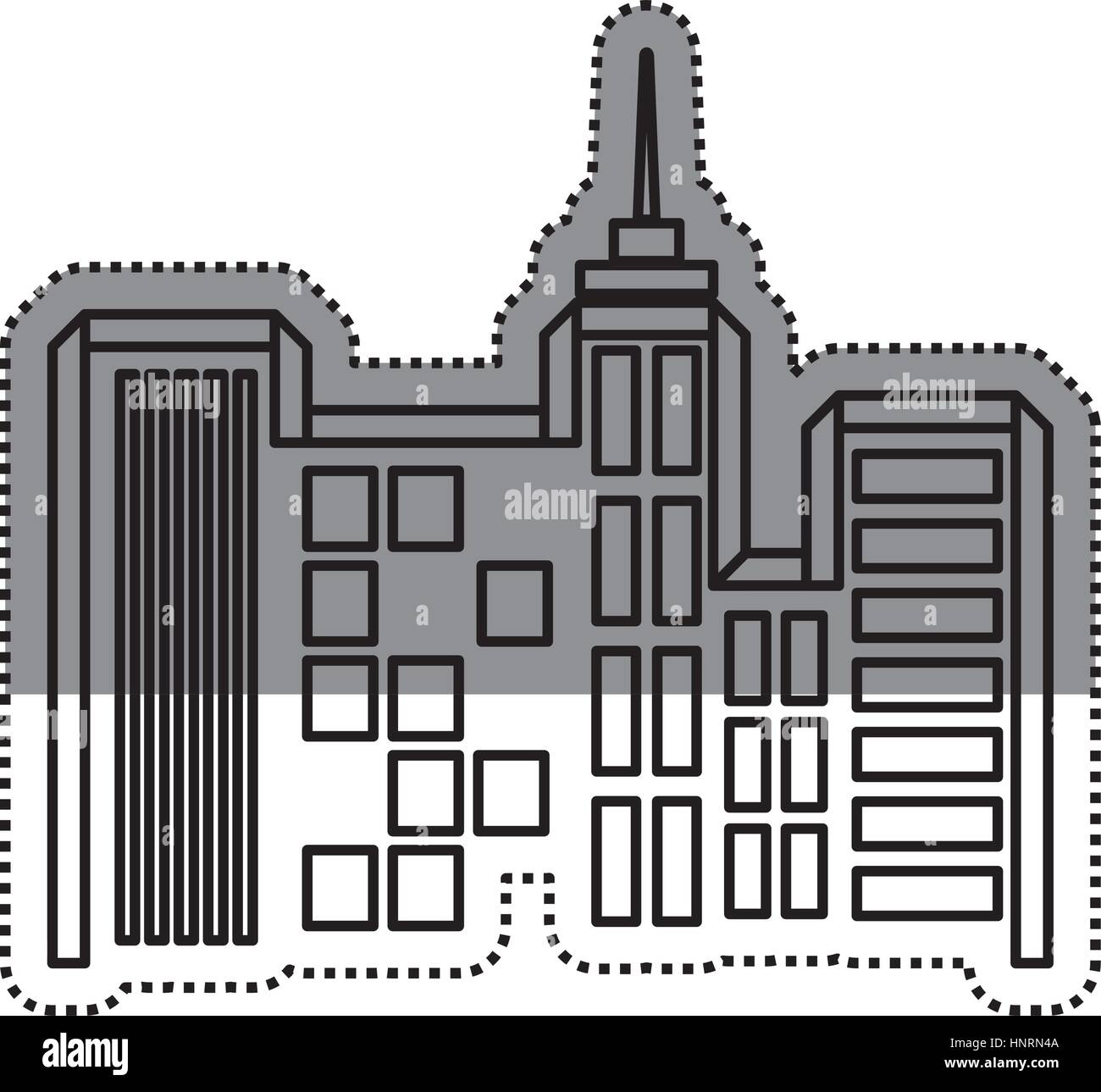 city buildings symbol icon vector illustration graphic design Stock ...