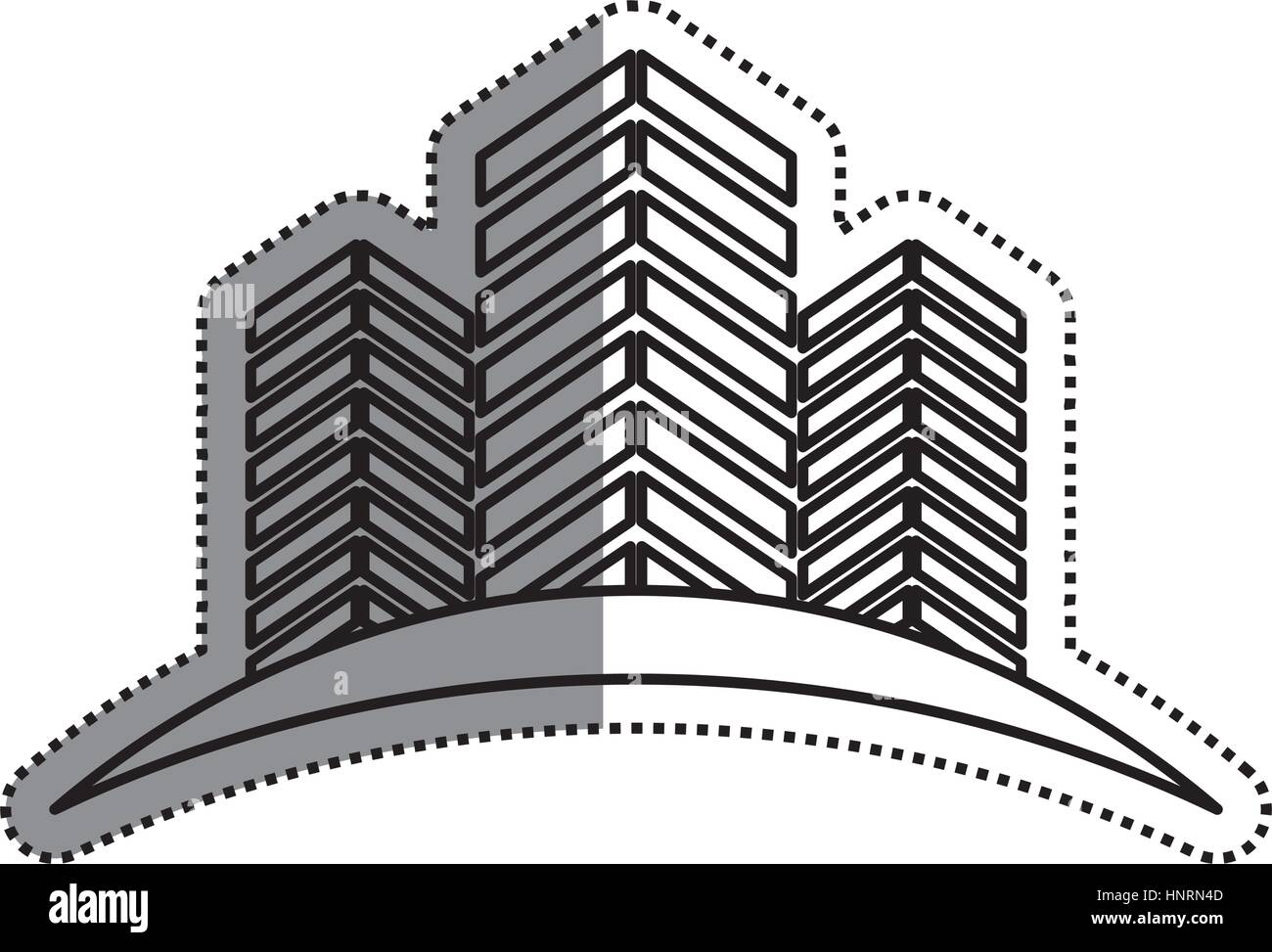 city buildings symbol icon vector illustration graphic design Stock ...