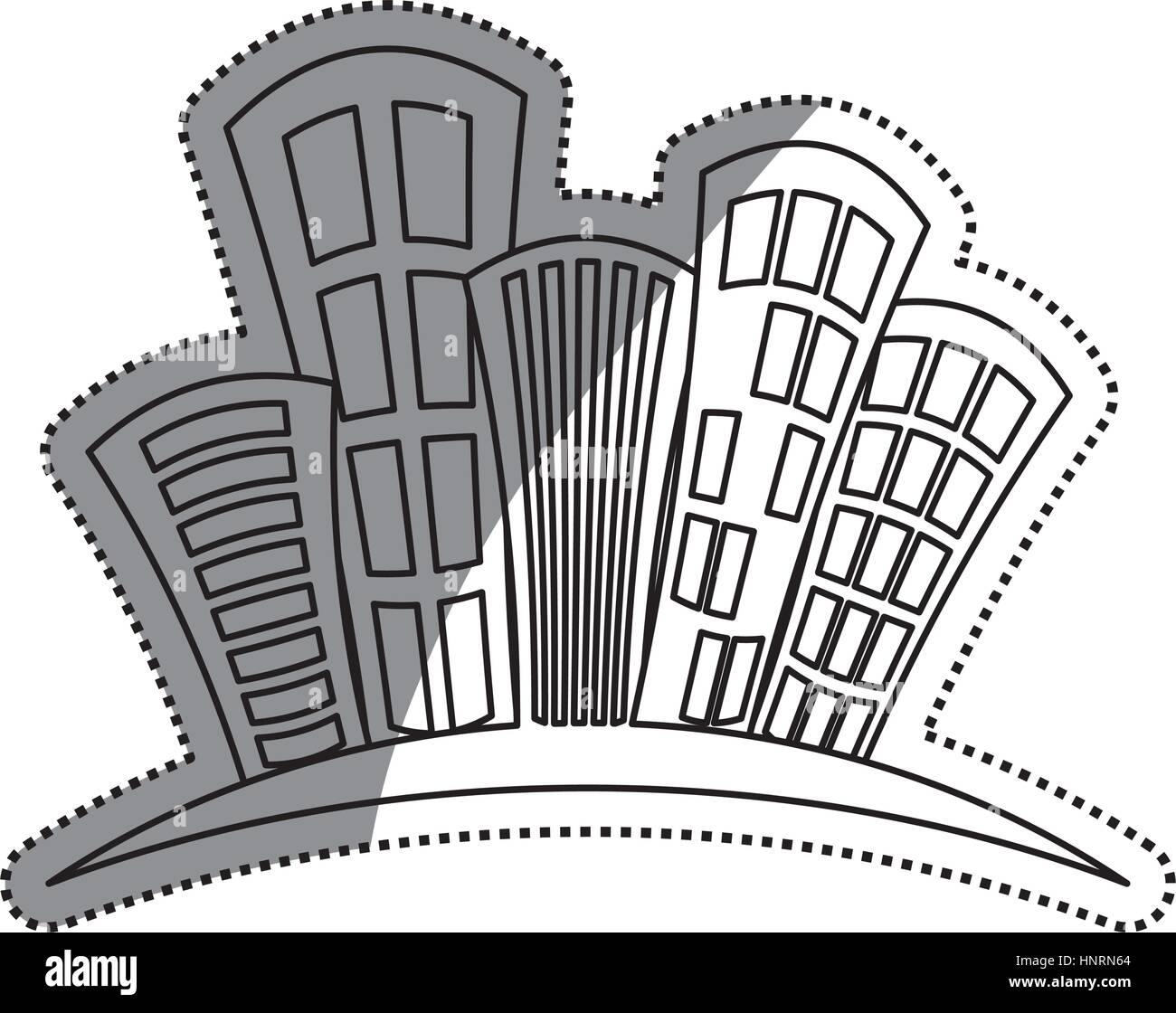 city buildings symbol icon vector illustration graphic design Stock ...