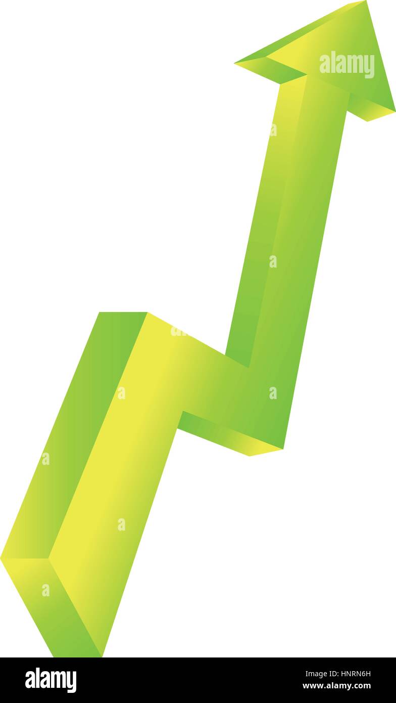 Arrow up increase icon vector illustration graphic design Stock Vector ...