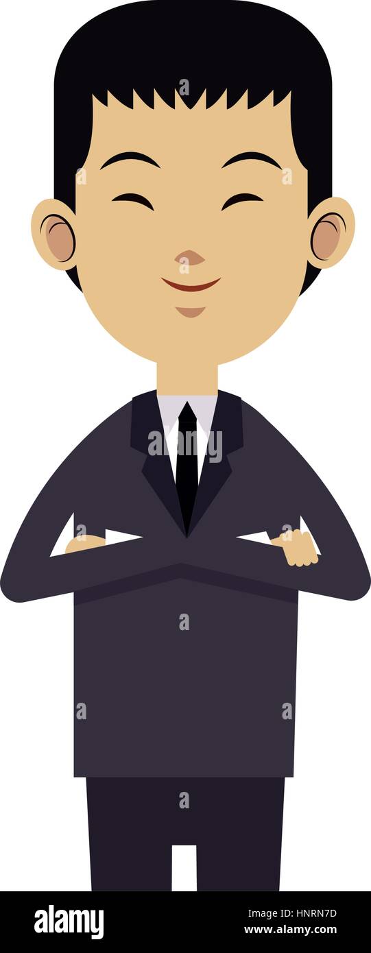 man cartoon icon over white background. colorful design. vector ...