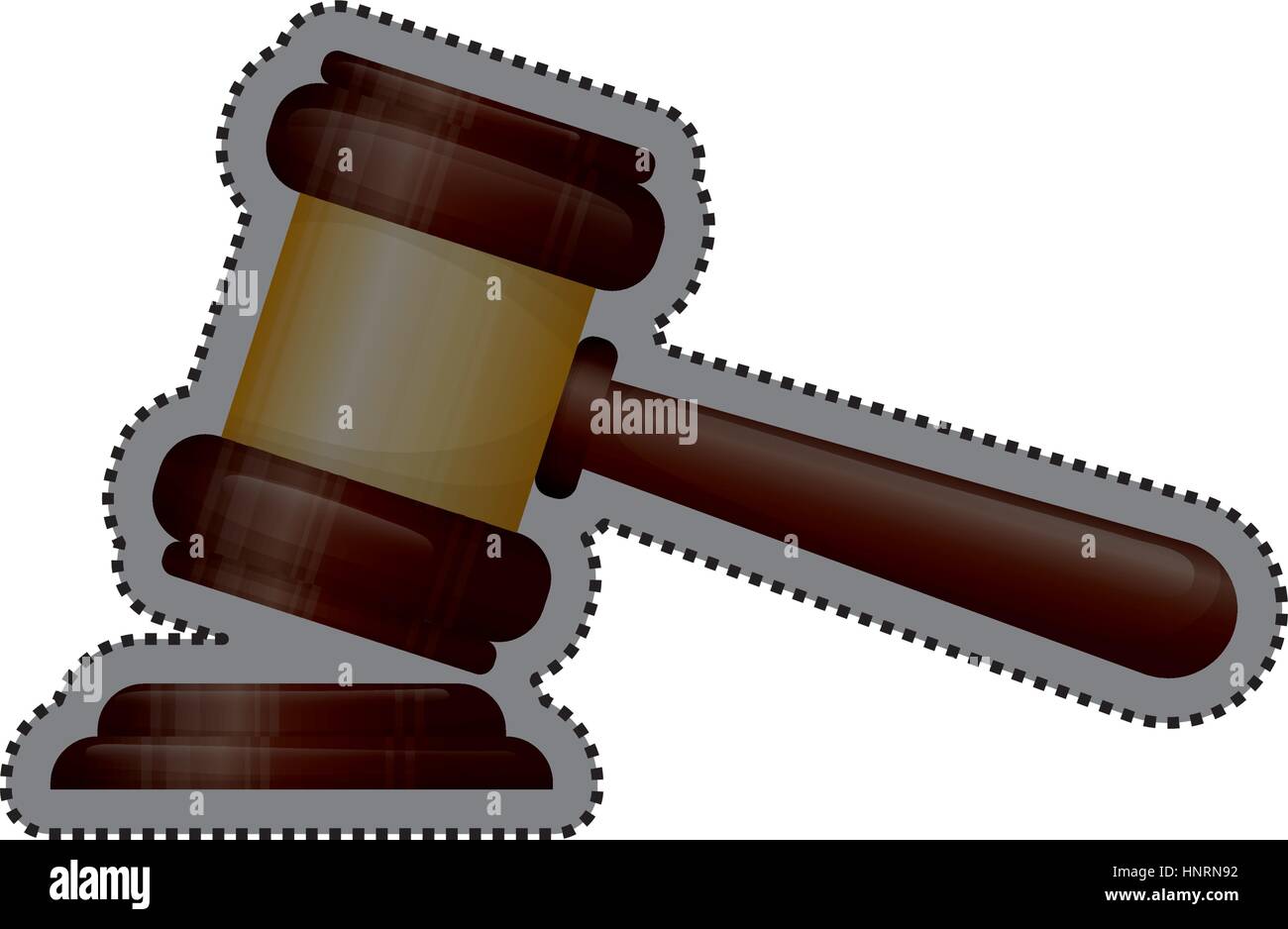 Justice gavel isolated icon vector illustration graphic design Stock ...