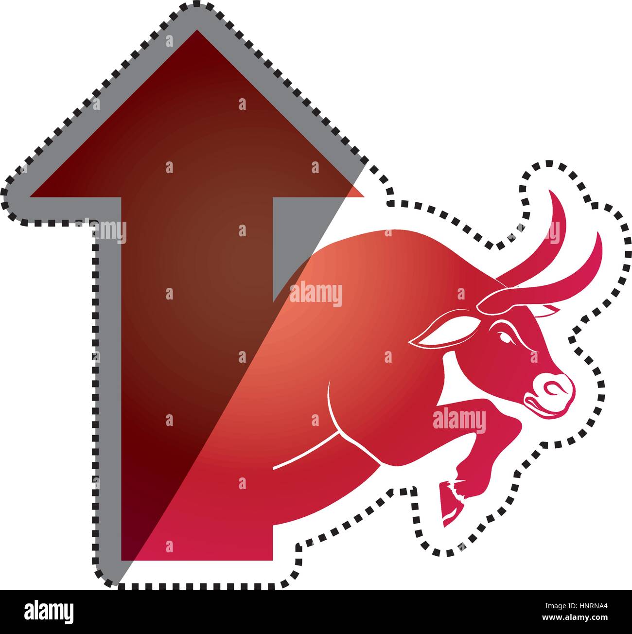 Bull stock market symbol icon vector illustration graphic design Stock ...