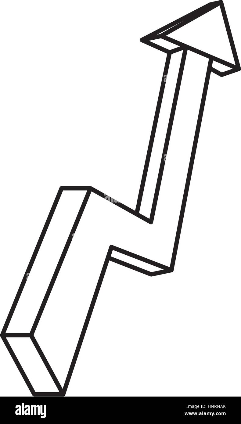 arrow up increase icon vector illustration graphic design Stock Vector ...