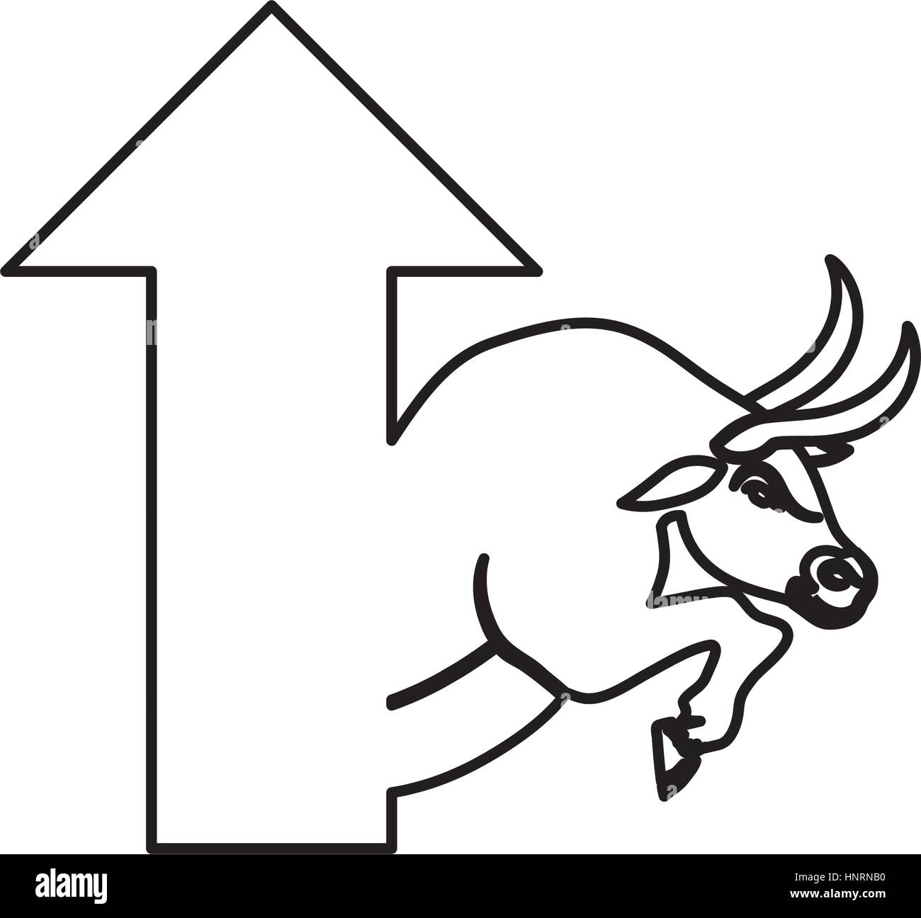 Bull stock market symbol icon vector illustration graphic design Stock ...