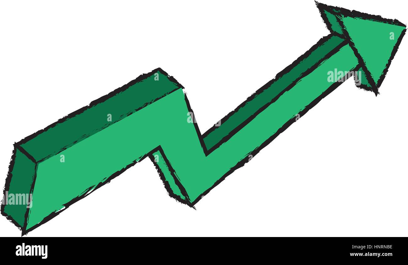 arrow up increase icon vector illustration graphic design Stock Vector ...