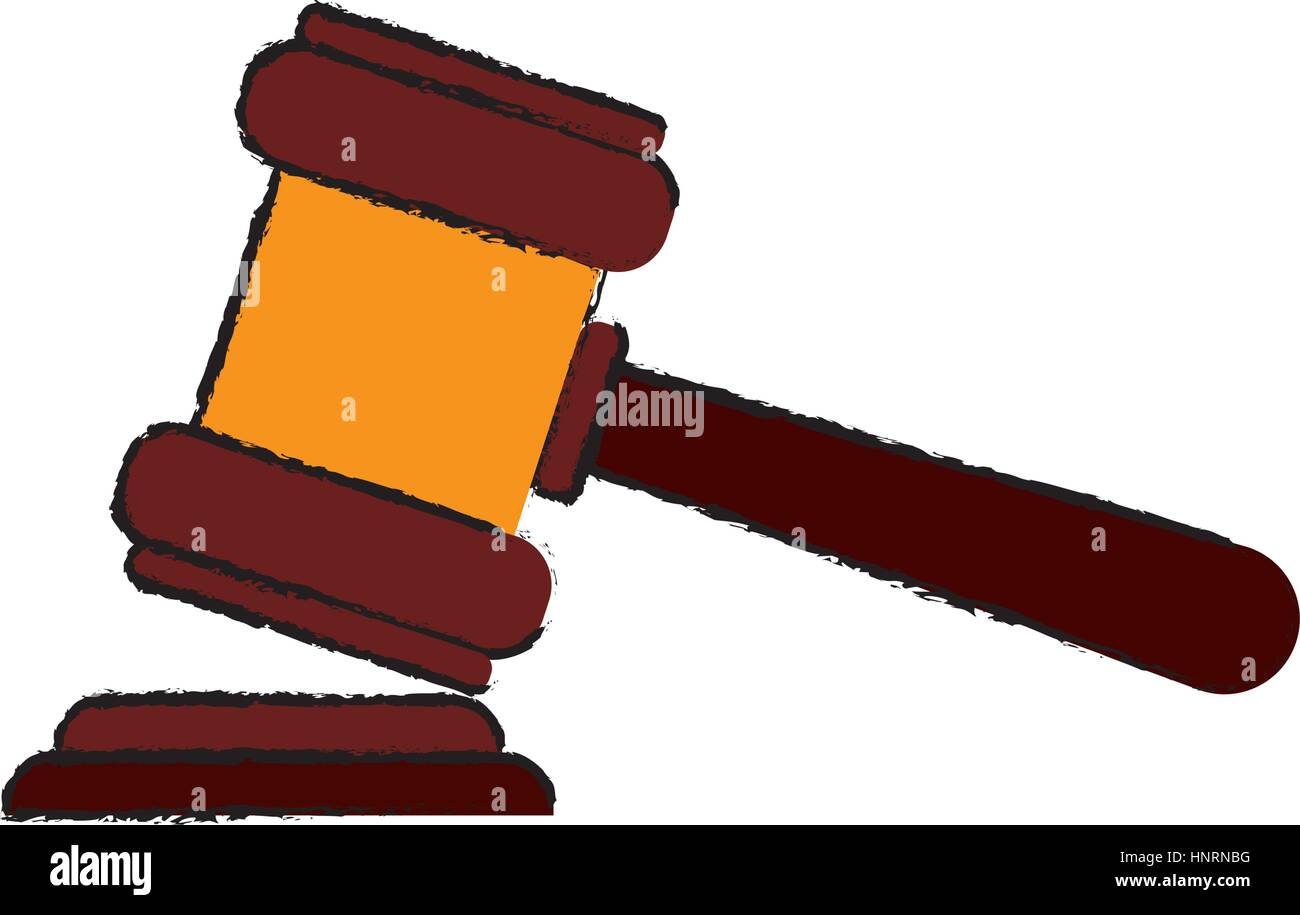 Justice gavel isolated icon vector illustration graphic design Stock ...