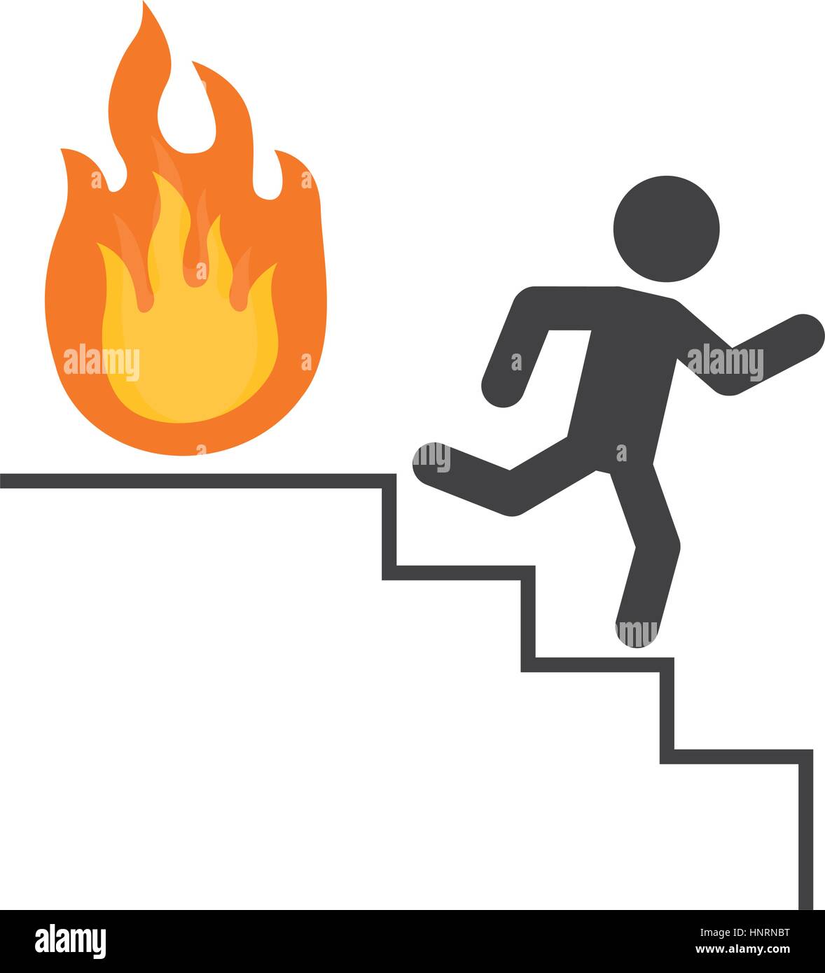 Fire emergency sign icon vector illustration graphic design Stock ...