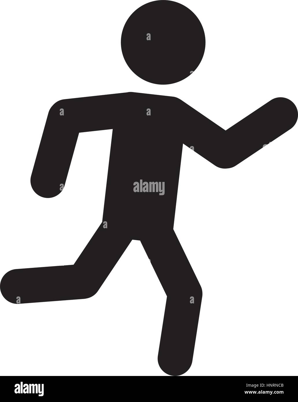 Man running pictogram icon vector illustration graphic design Stock ...