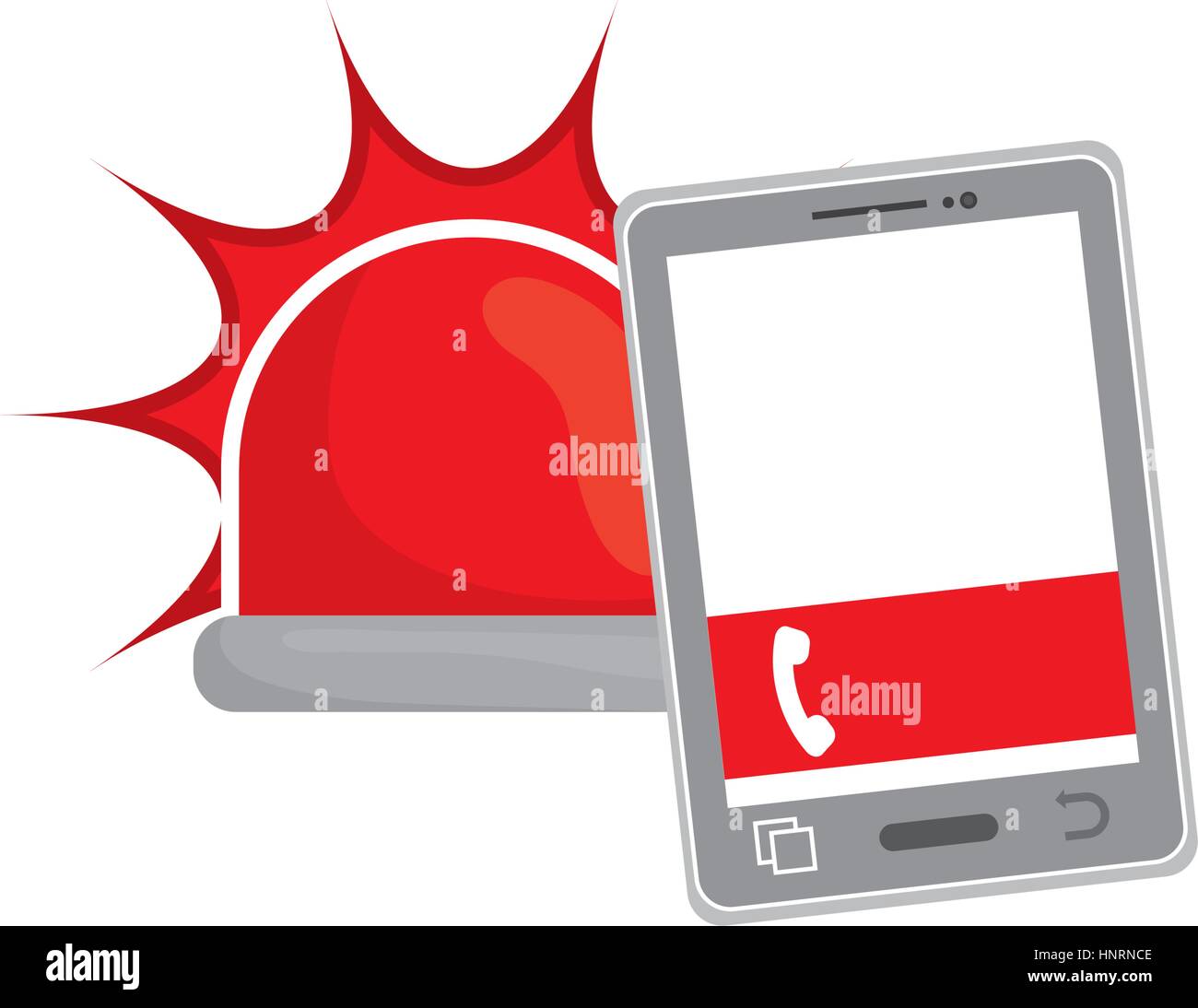 Alarm siren light icon vector illustration graphic design Stock Vector ...