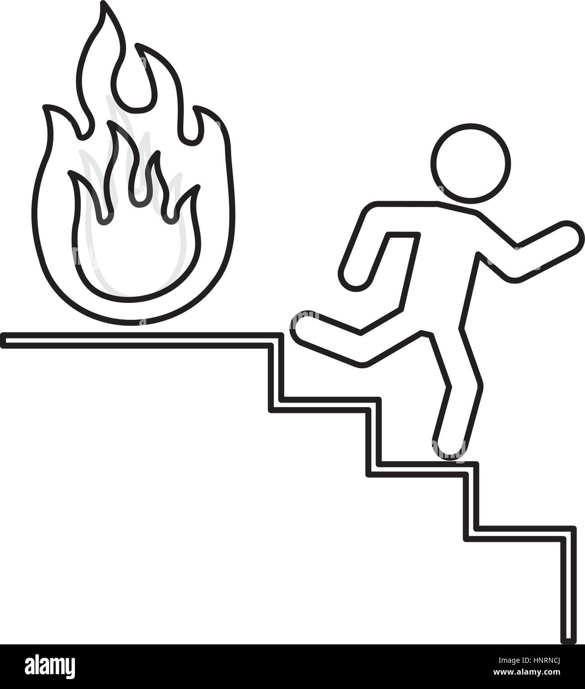 Fire emergency sign icon vector illustration graphic design Stock ...