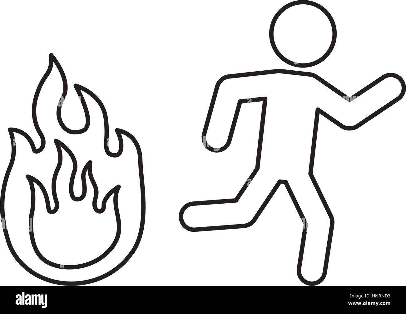 Fire emergency sign icon vector illustration graphic design Stock ...