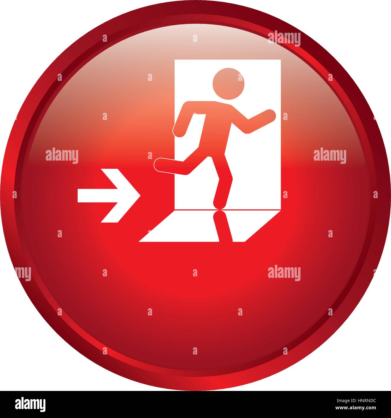 Emergency exit sign icon vector illustration graphic design Stock ...