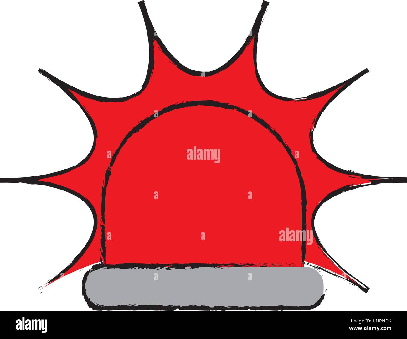 Alarm siren light icon vector illustration graphic design Stock Vector ...