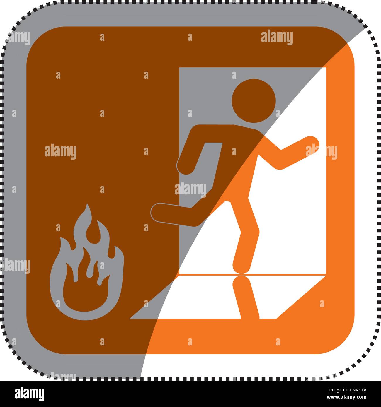 Fire emergency sign icon vector illustration graphic design Stock ...