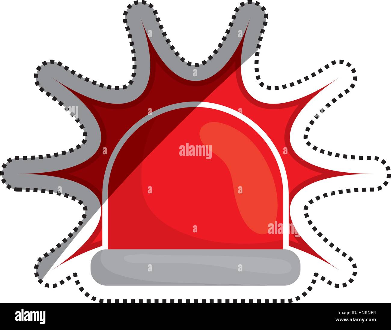 Alarm siren light icon vector illustration graphic design Stock Vector ...