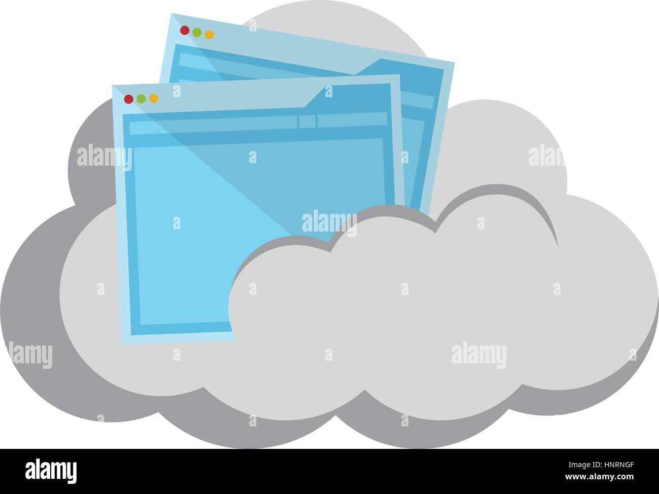 Cloud computing technology icon vector illustration graphic design Stock Vector Image & Art - Alamy