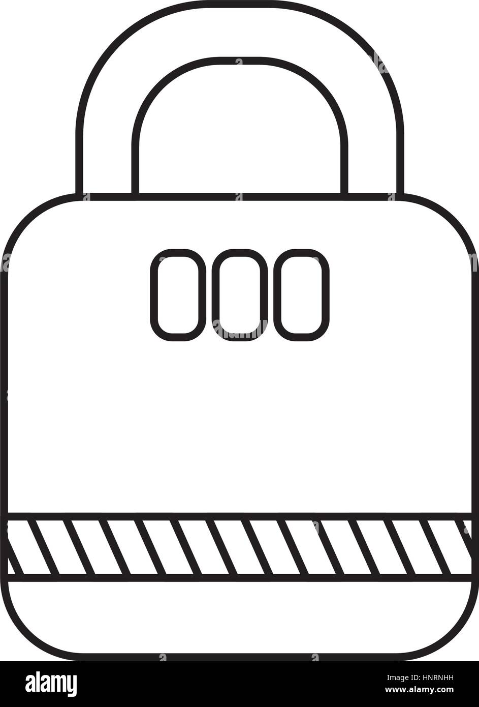 Padlock security system icon vector illustration graphic design Stock ...