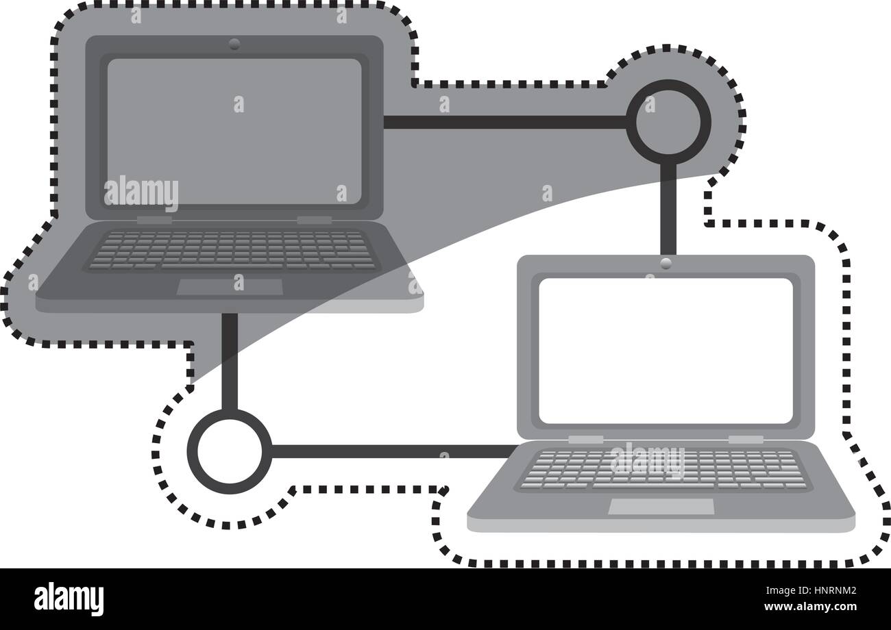Laptop computer technology icon vector illustration graphic design ...
