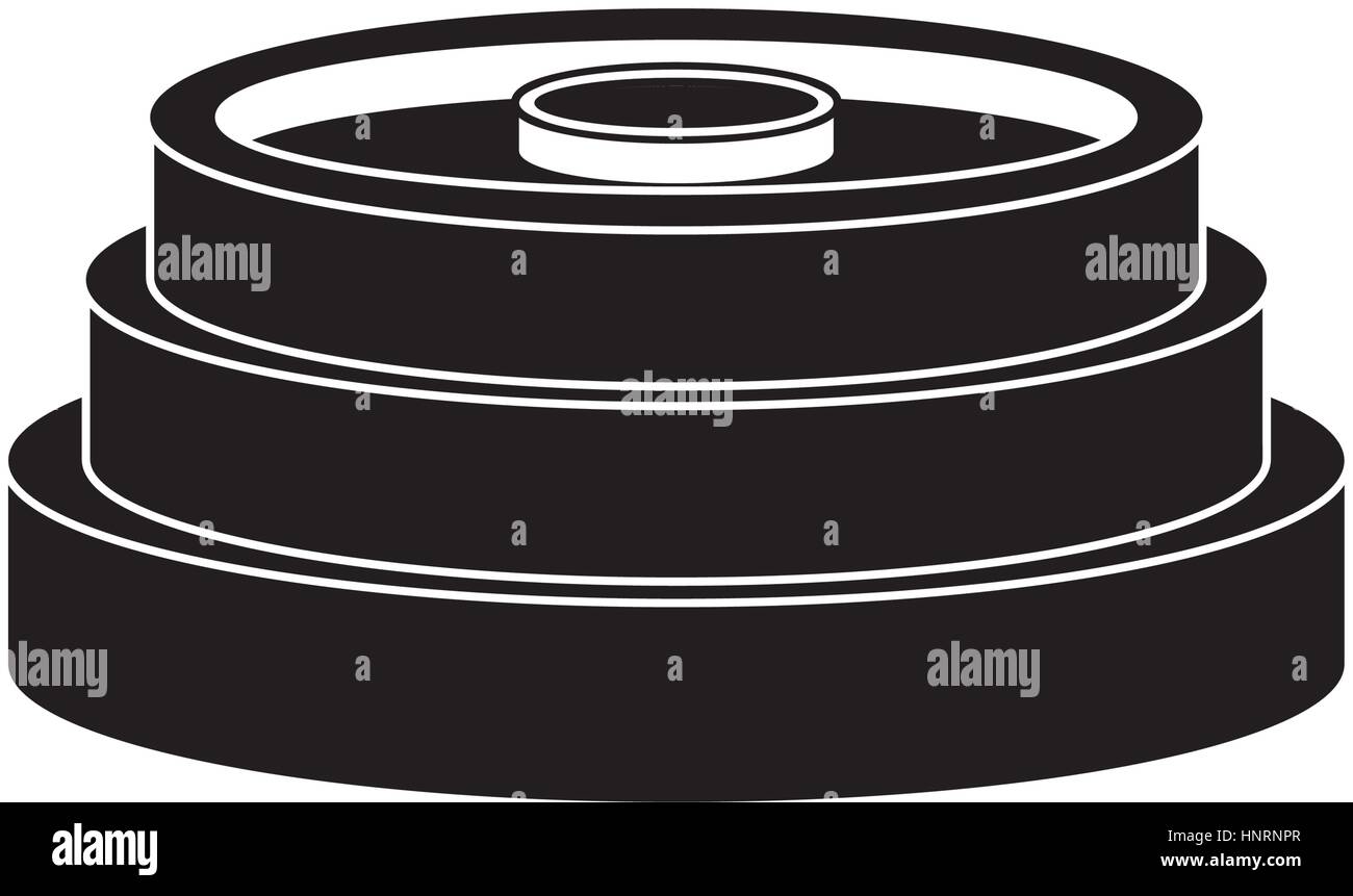 Gym weight disk icon vector illustration graphic design Stock Vector ...