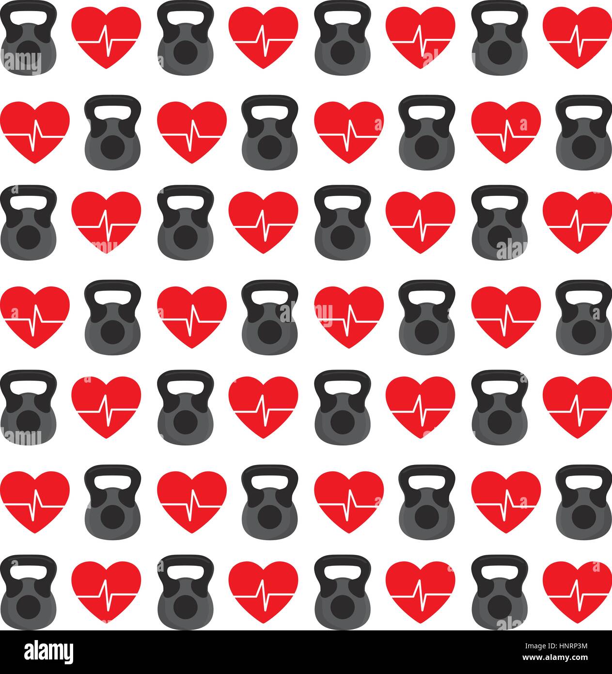 Gym weights and hearts icon vector illustration graphic design Stock ...