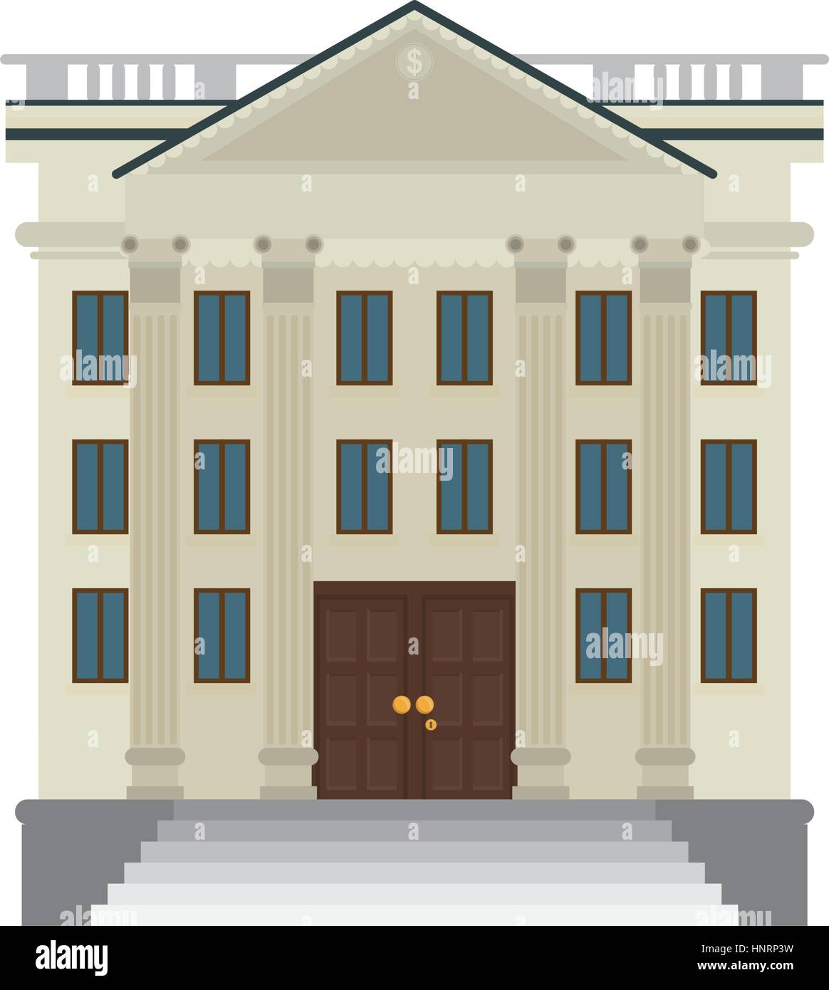 Bank building symbol icon vector illustration graphic design Stock ...
