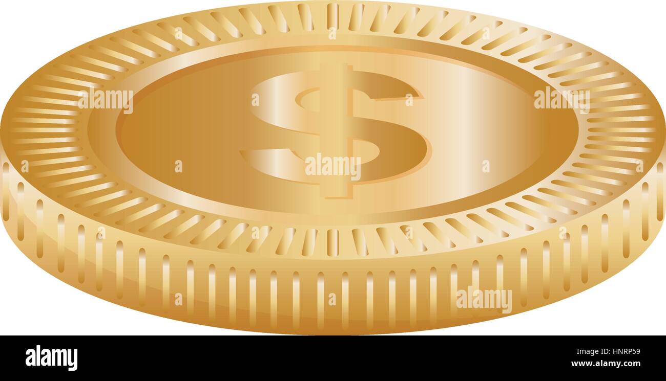 Coin of money icon vector illustration graphic design Stock Vector ...
