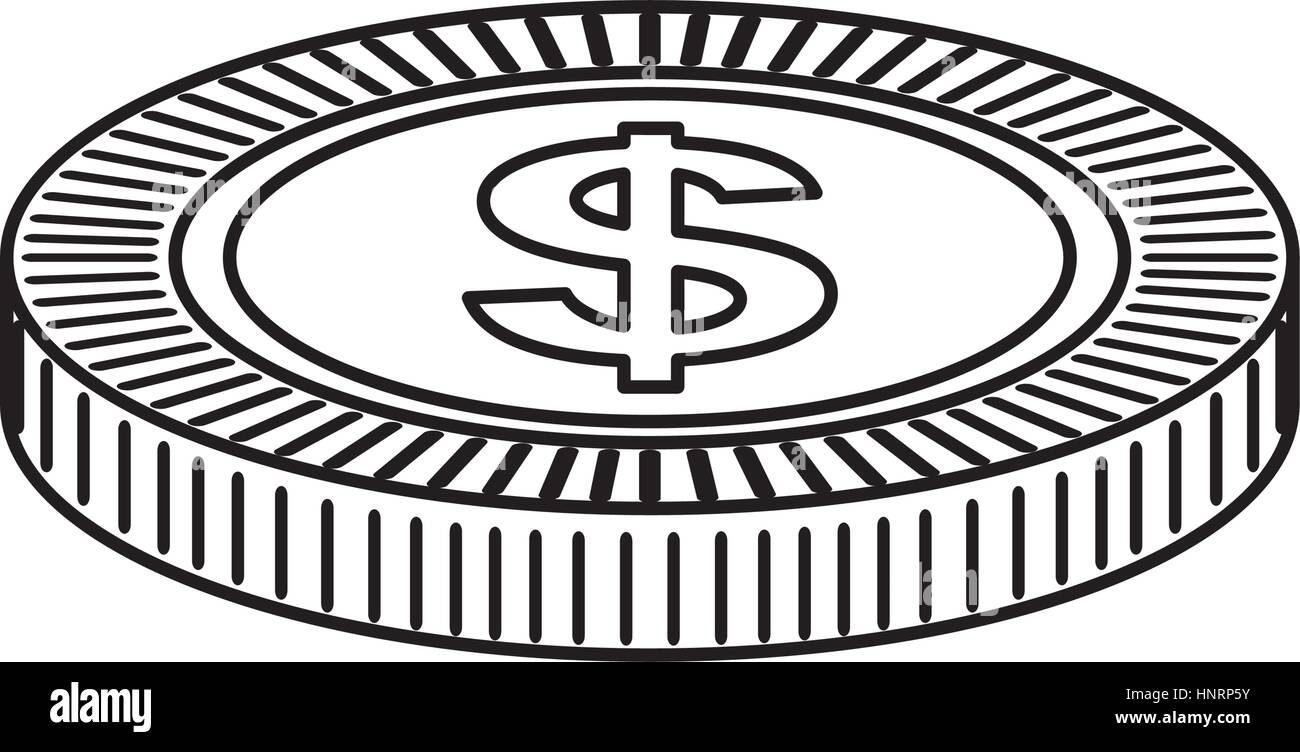 Coin of money icon vector illustration graphic design Stock Vector ...