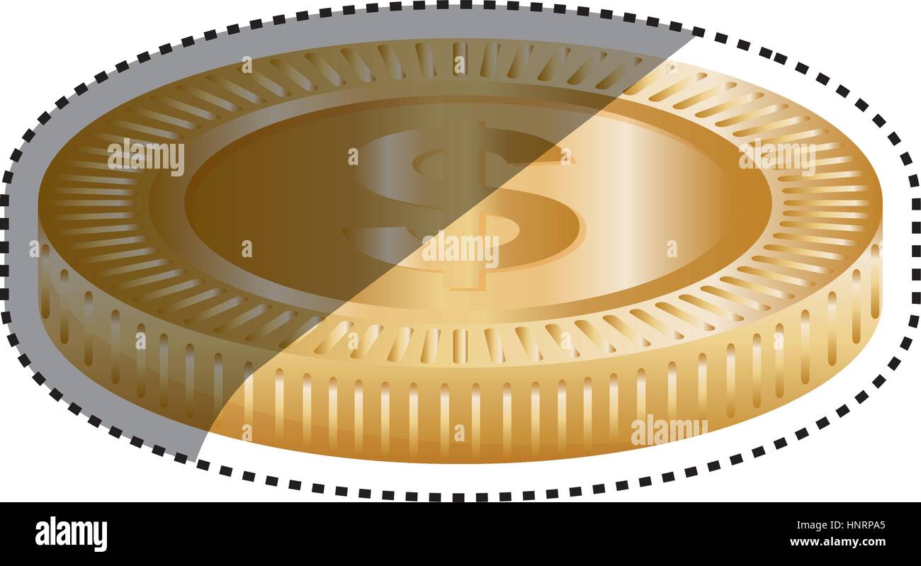 Coin of money icon vector illustration graphic design Stock Vector ...