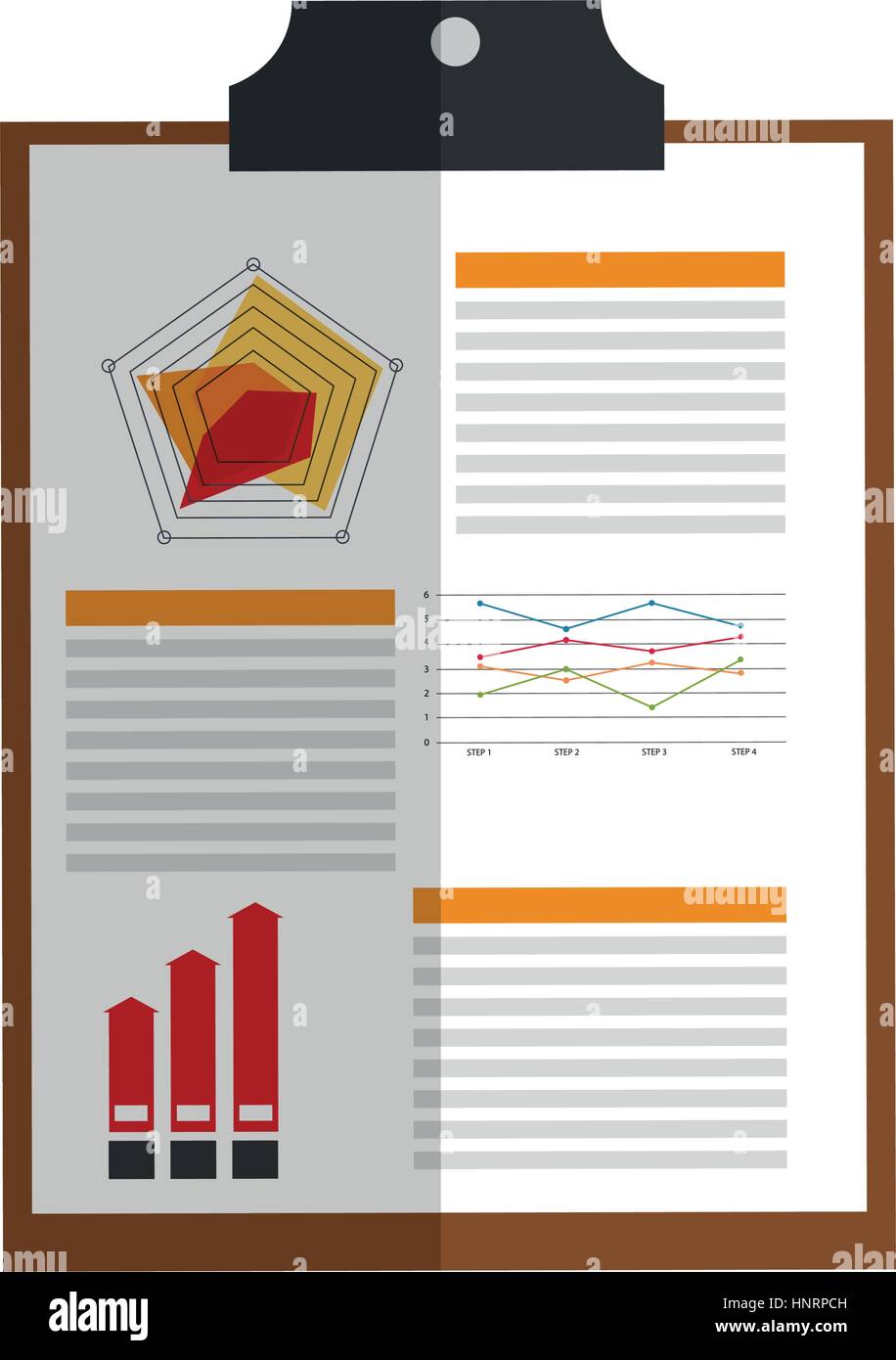 document page over white background. vector illustration Stock Vector ...