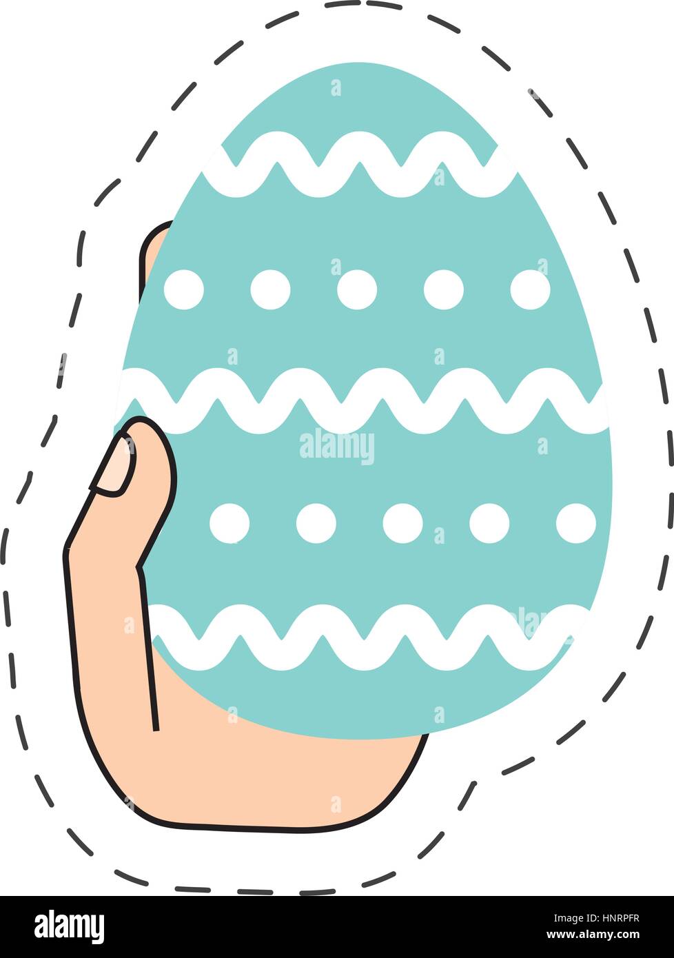 easter egg hand hing vector illustration eps 10 Stock Vector Image ...