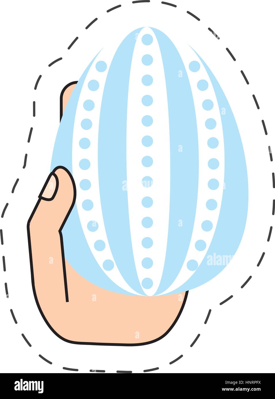 easter egg hand hing vector illustration eps 10 Stock Vector Image ...