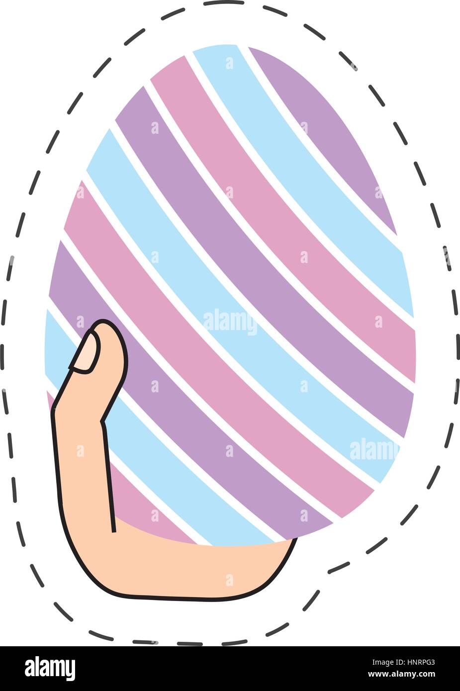 easter egg hand hing vector illustration eps 10 Stock Vector Image ...