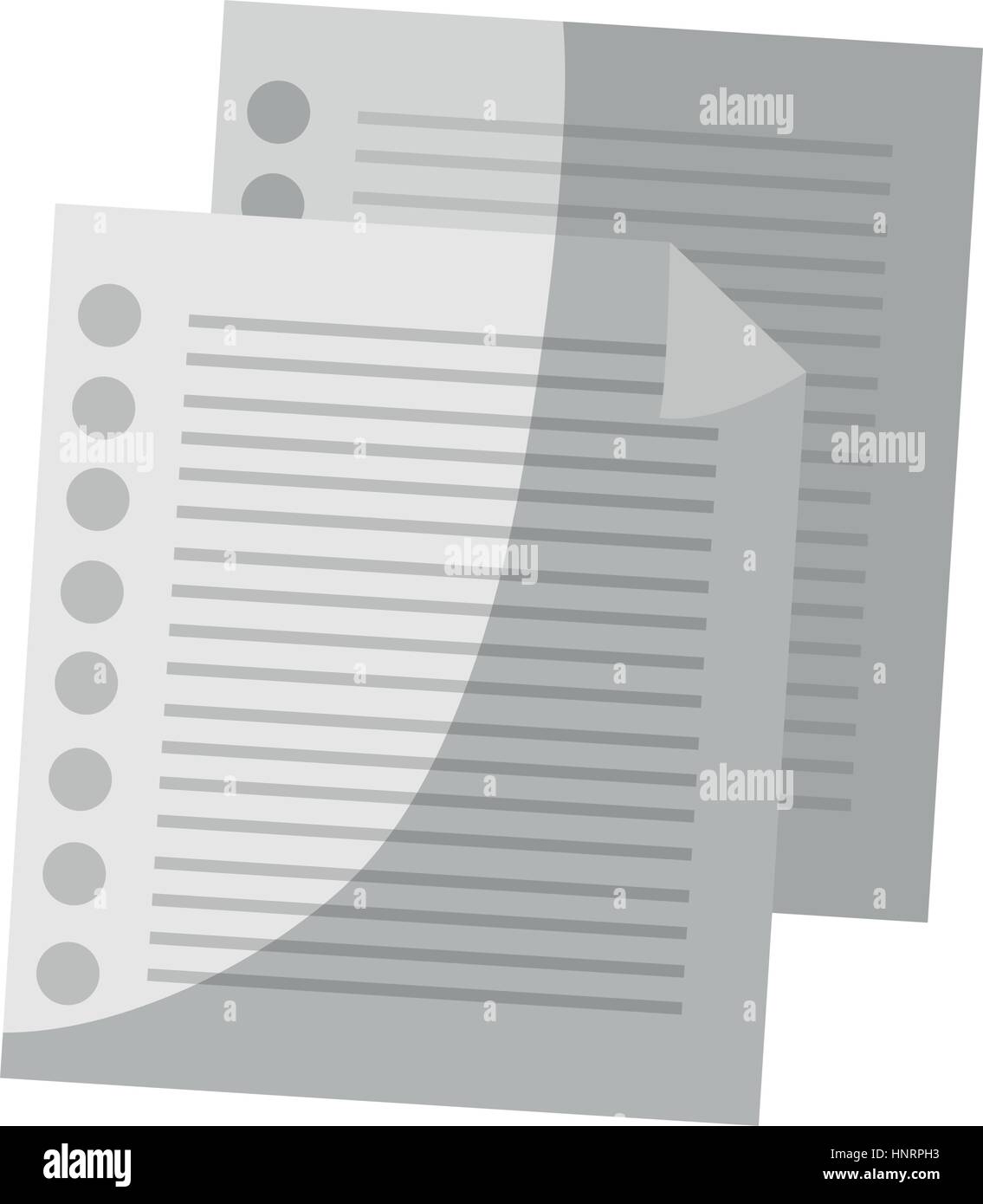 document page over white background. vector illustration Stock Vector ...