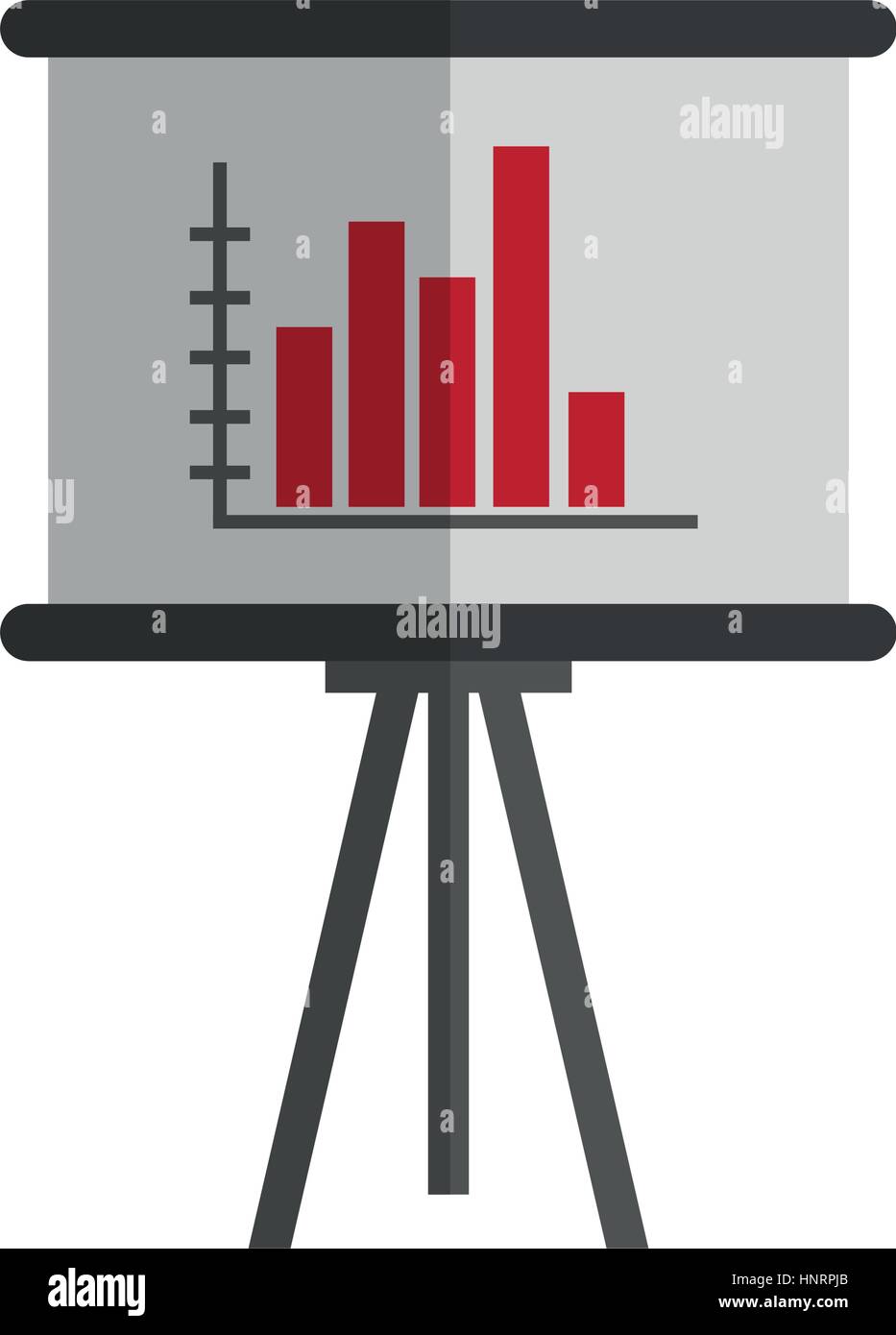 graphic chart icon over white background. colorful design. vector ...