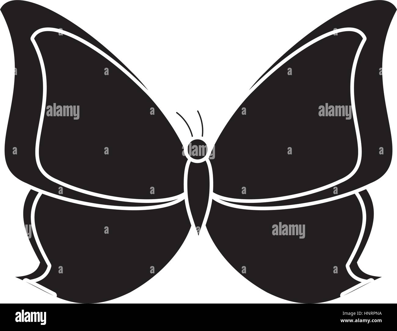butterfly animal insect fly pictogram vector illustration eps 10 Stock ...