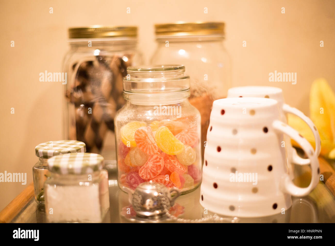 coffee bar table top Stock Photo - Alamy