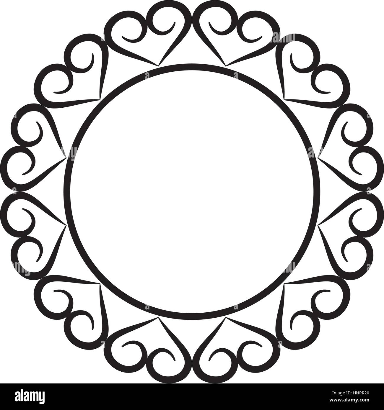 round geometric decorative frame banner vector illustration eps 10 ...
