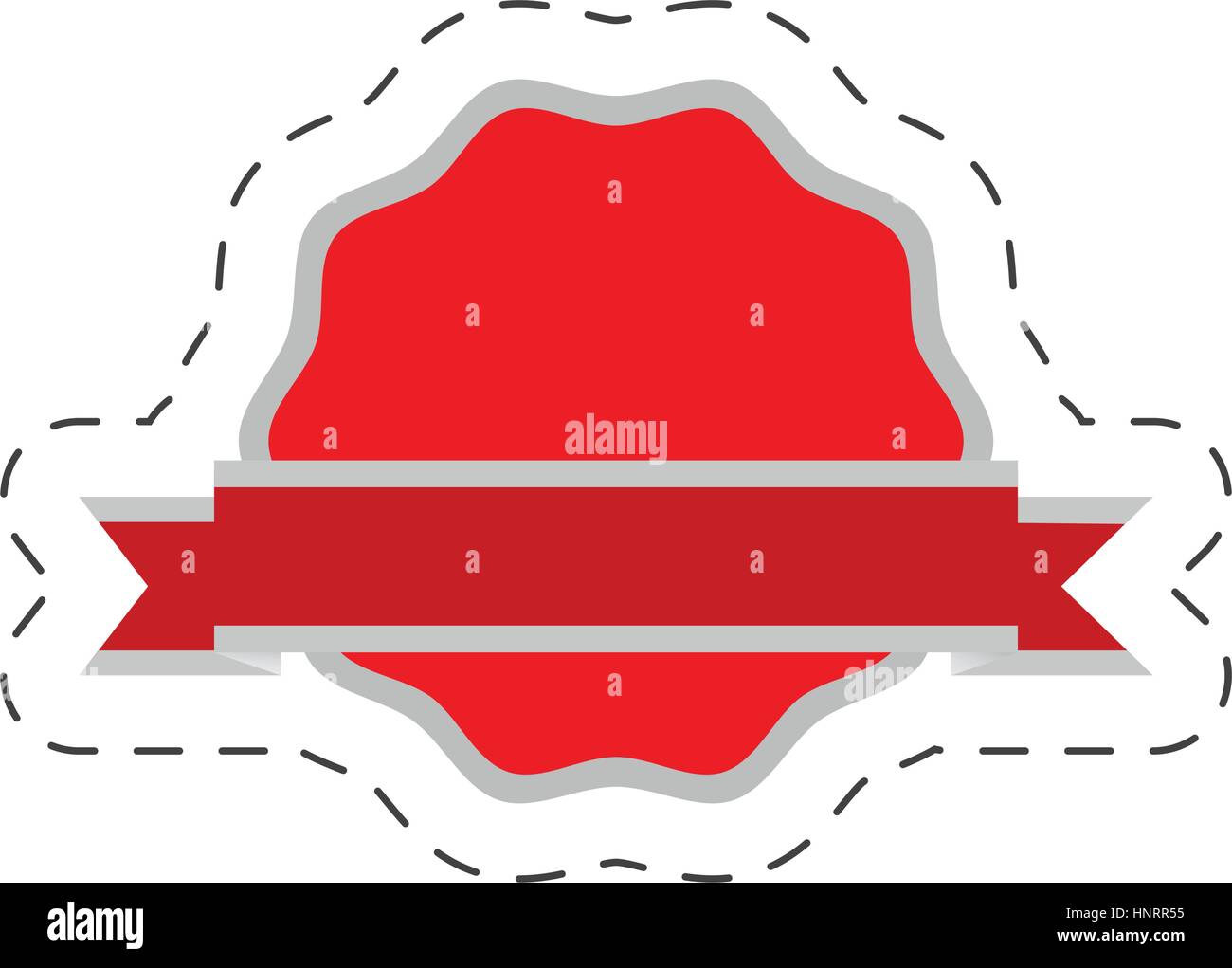 red badge ribbon sticker vector illustration eps 10 Stock Vector Image ...