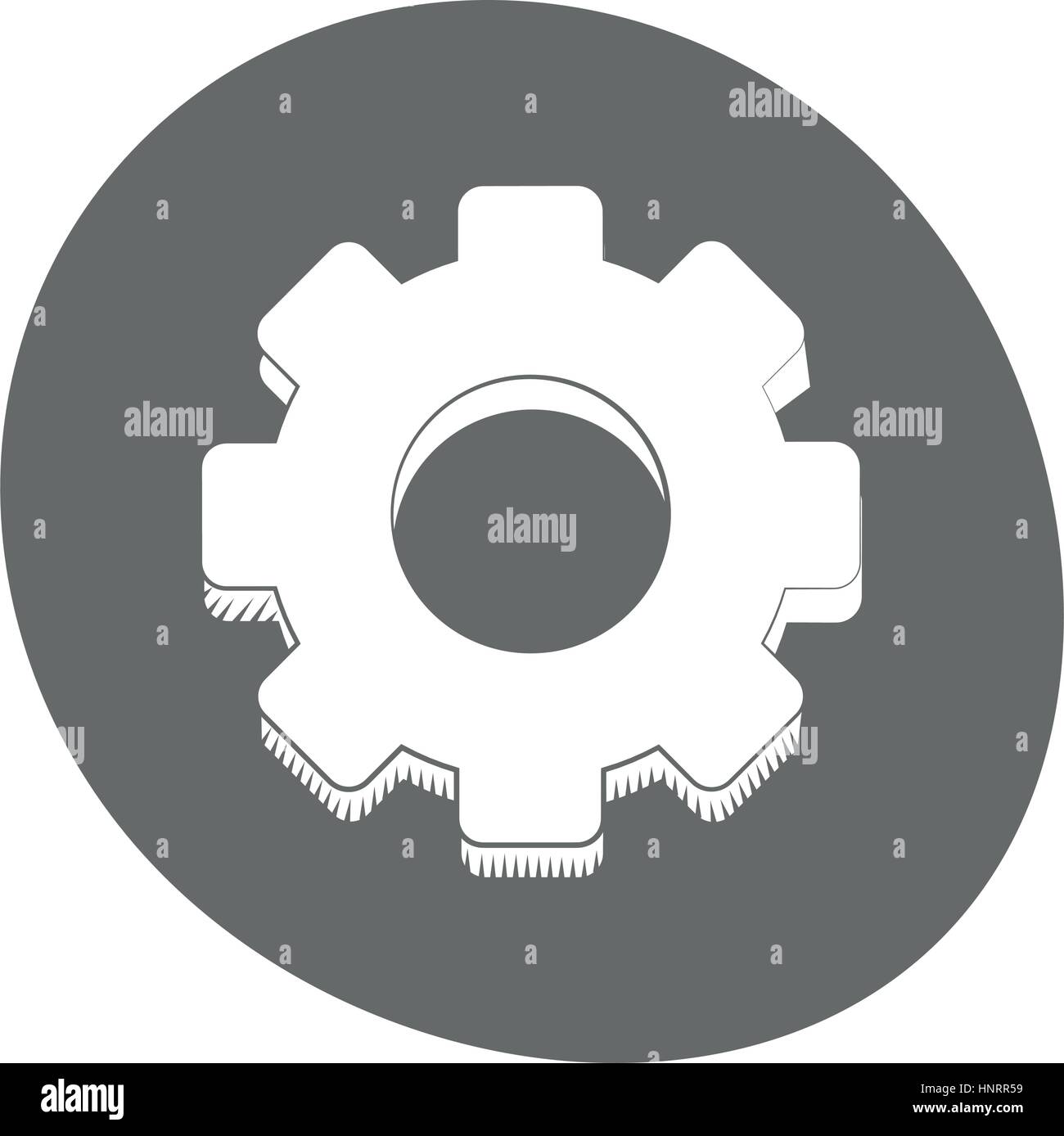 gear engineer work cooperation icon color vector illustration eps 10 ...